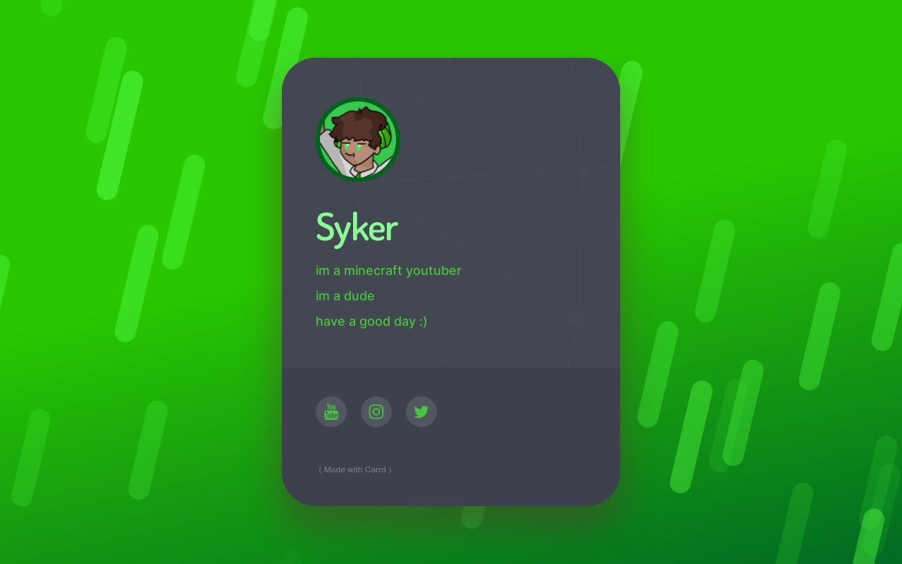 Syker's Card :)